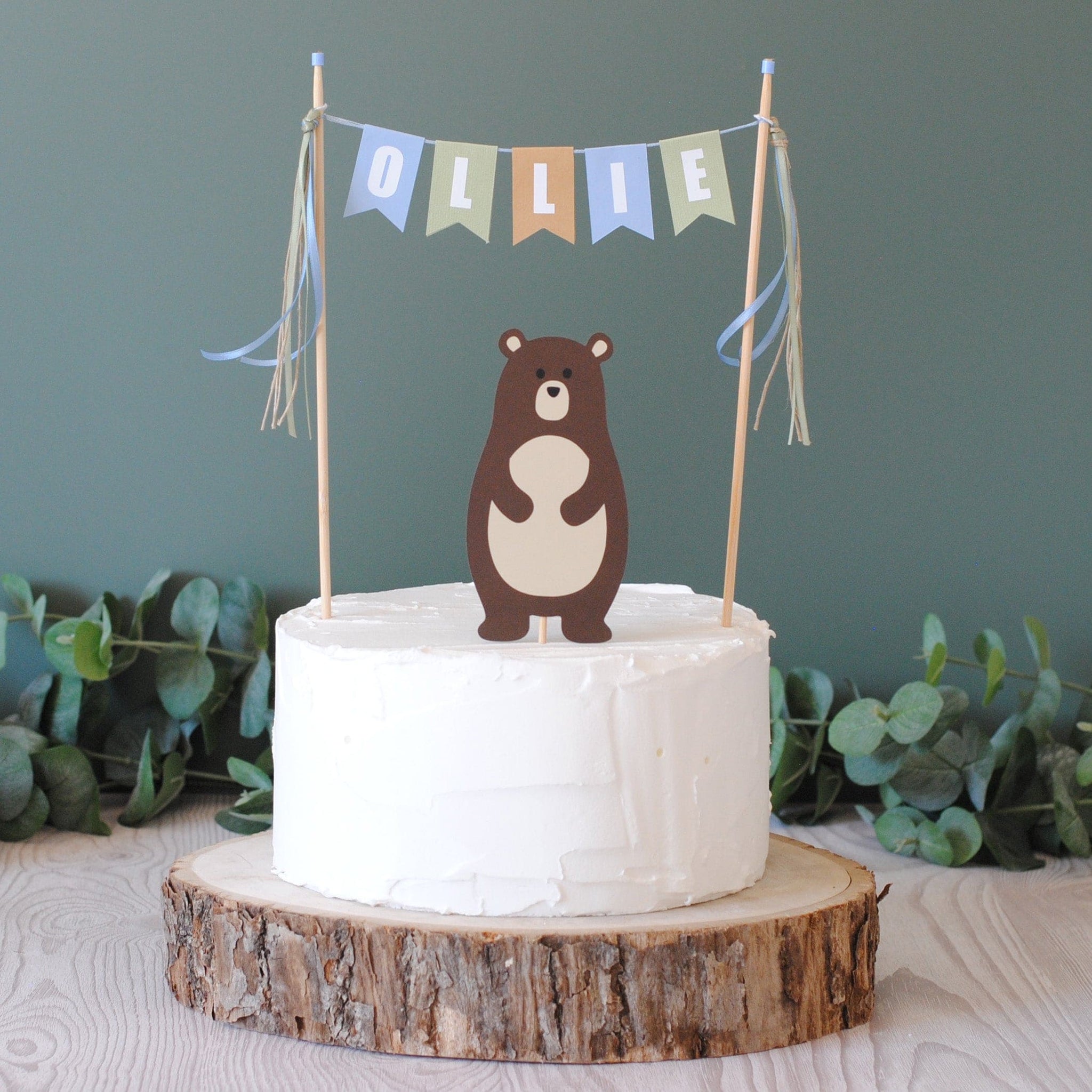 Bear Cake Topper | Cake Toppers by Avalon Sunshine
