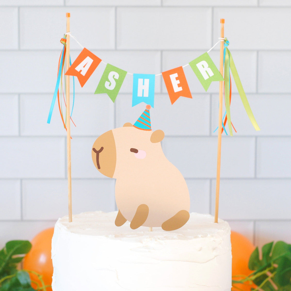 Capybara Cake Topper | Cake Toppers by Avalon Sunshine