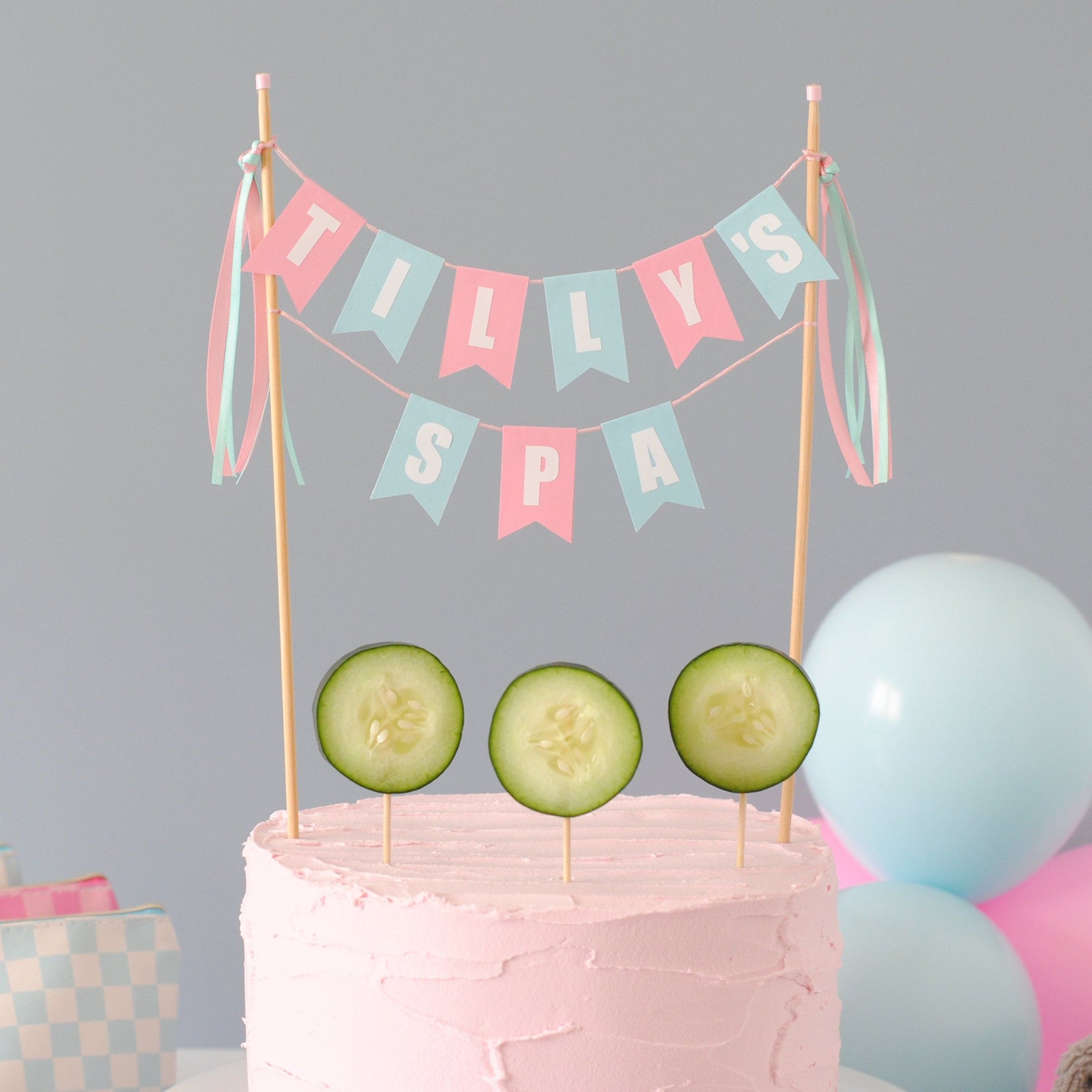 Spa Party Cake Topper | Cake Toppers by Avalon Sunshine