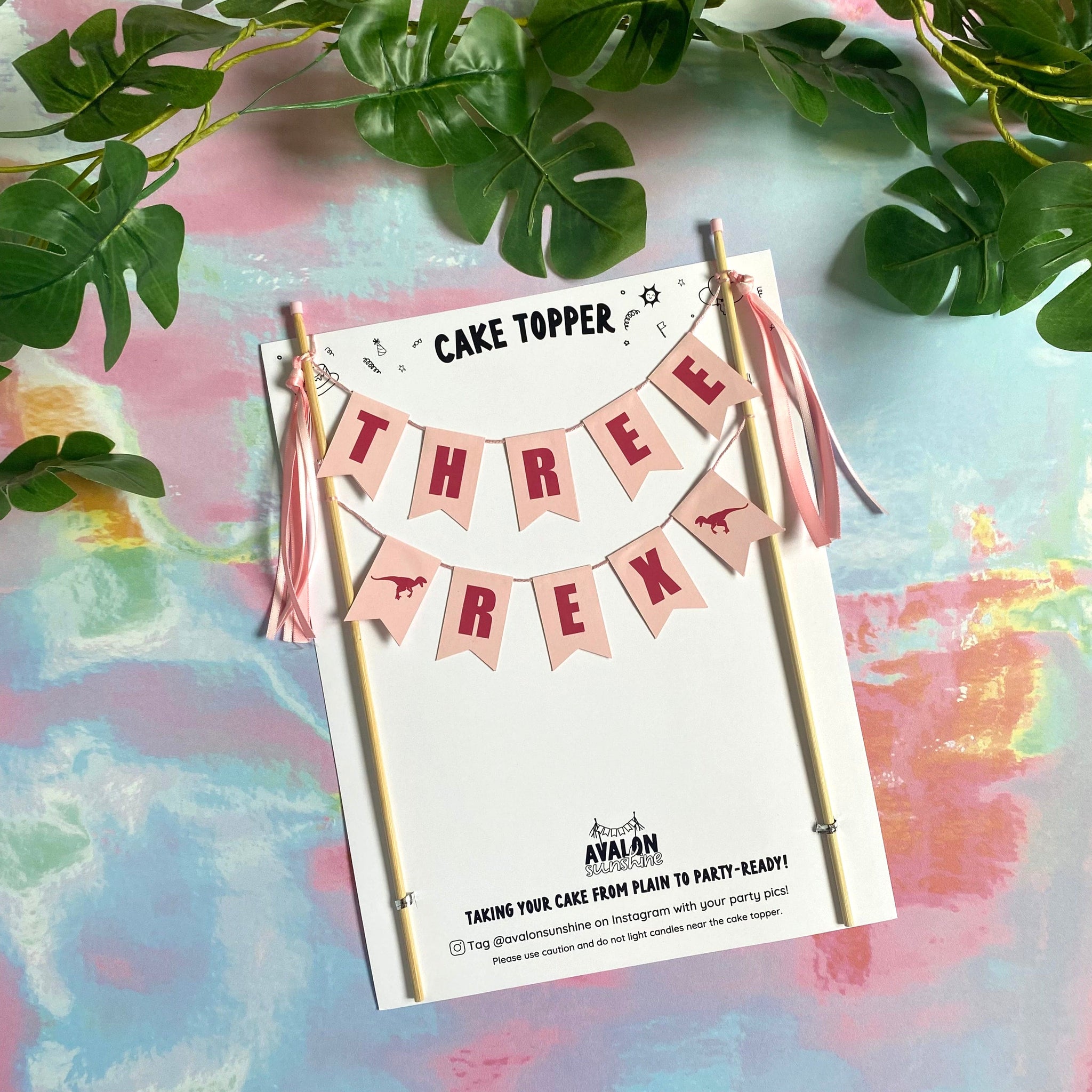 THREE REX Cake Topper | Cake Toppers by Avalon Sunshine