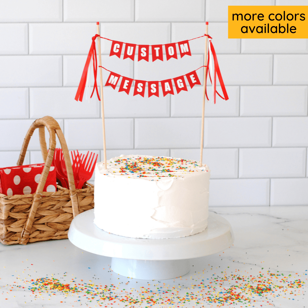 Custom Wording Cake Toppers | Cake Toppers by Avalon Sunshine