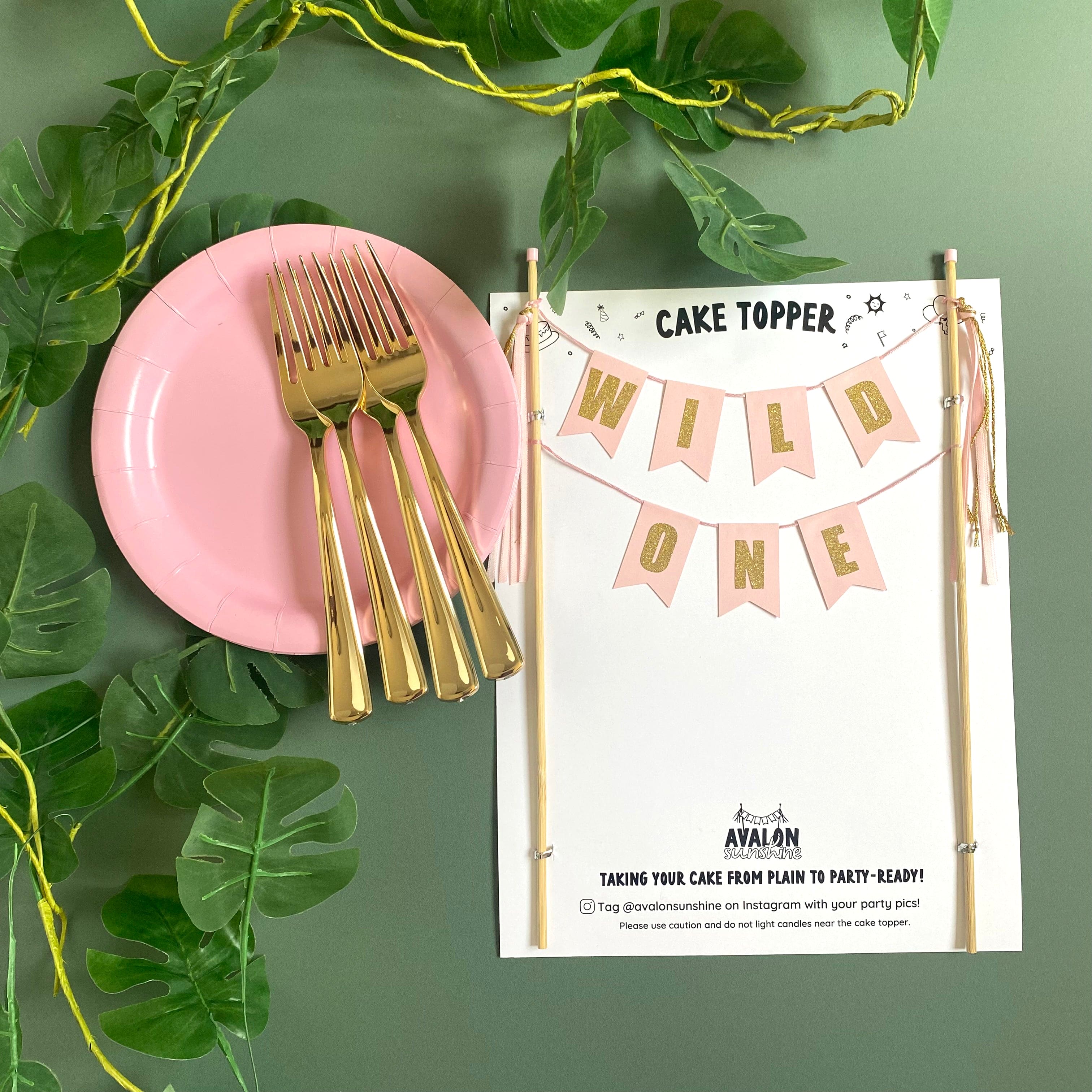 WILD ONE Cake Topper | Cake Toppers by Avalon Sunshine