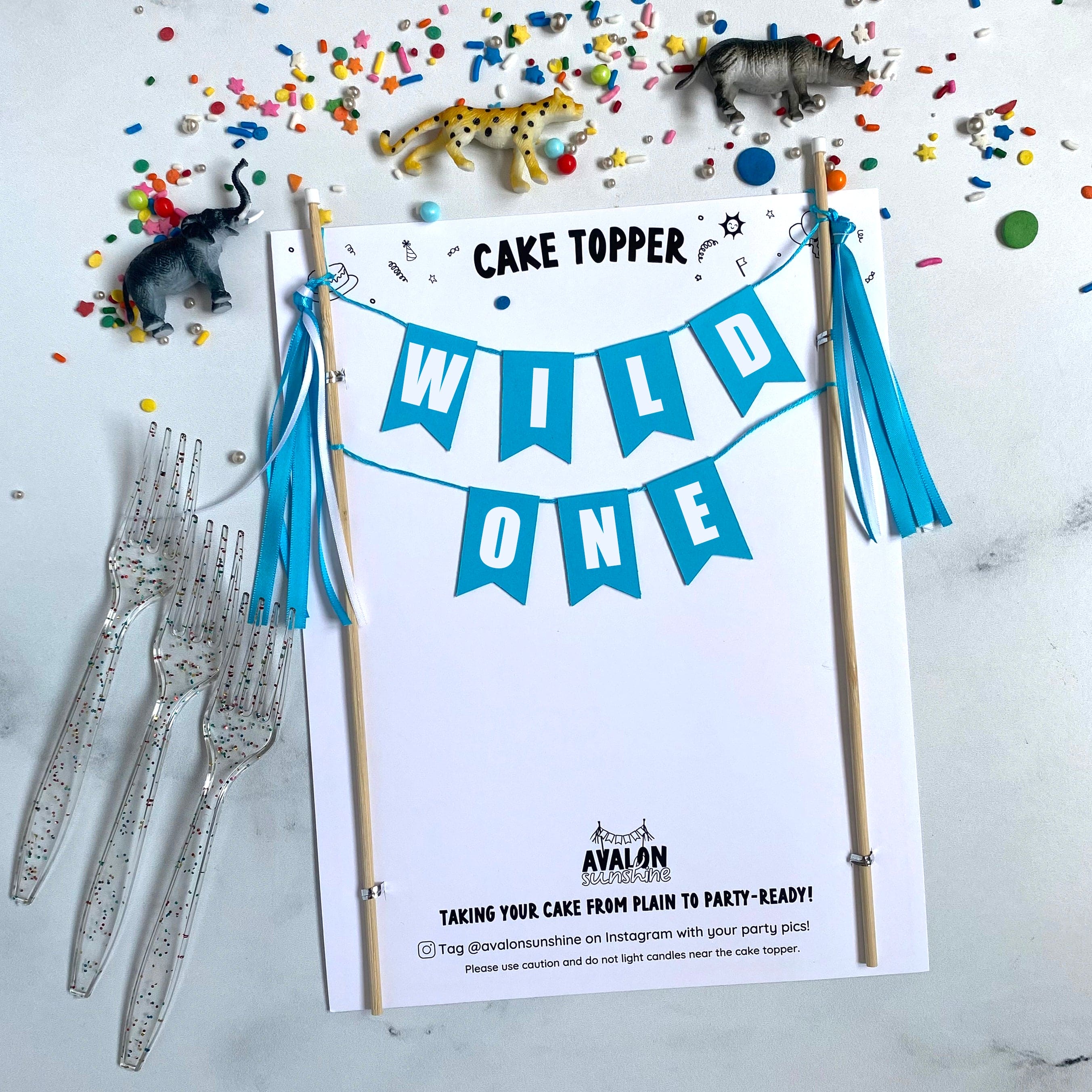 WILD ONE Cake Topper | Cake Toppers by Avalon Sunshine