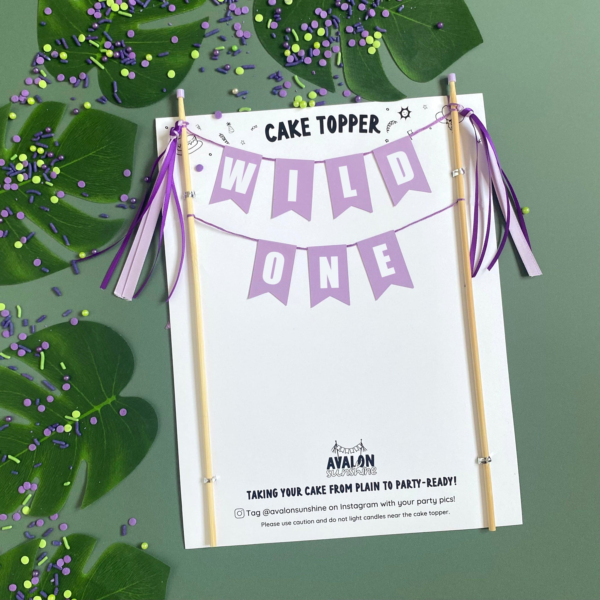 WILD ONE Cake Topper | Cake Toppers by Avalon Sunshine