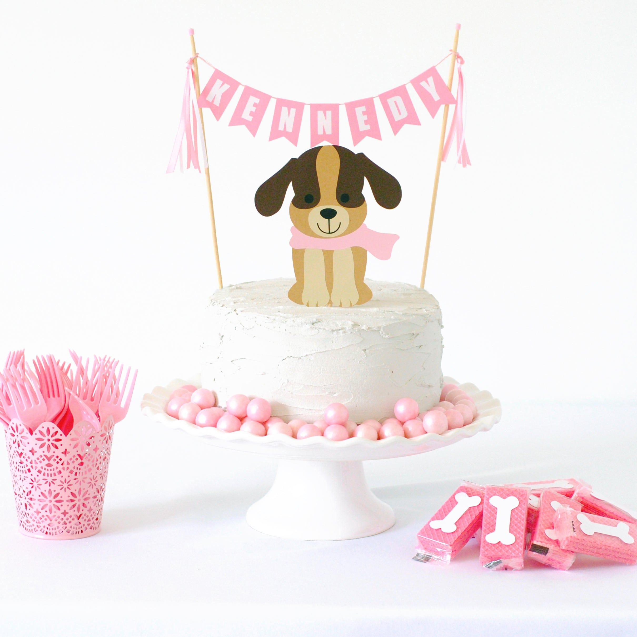 Dog Cake Topper | Cake Toppers by Avalon Sunshine