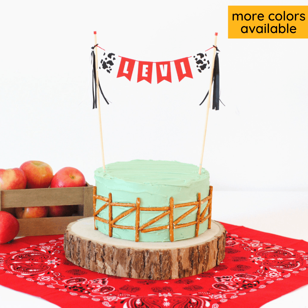 Farm Birthday Cake Topper | Cake Toppers by Avalon Sunshine