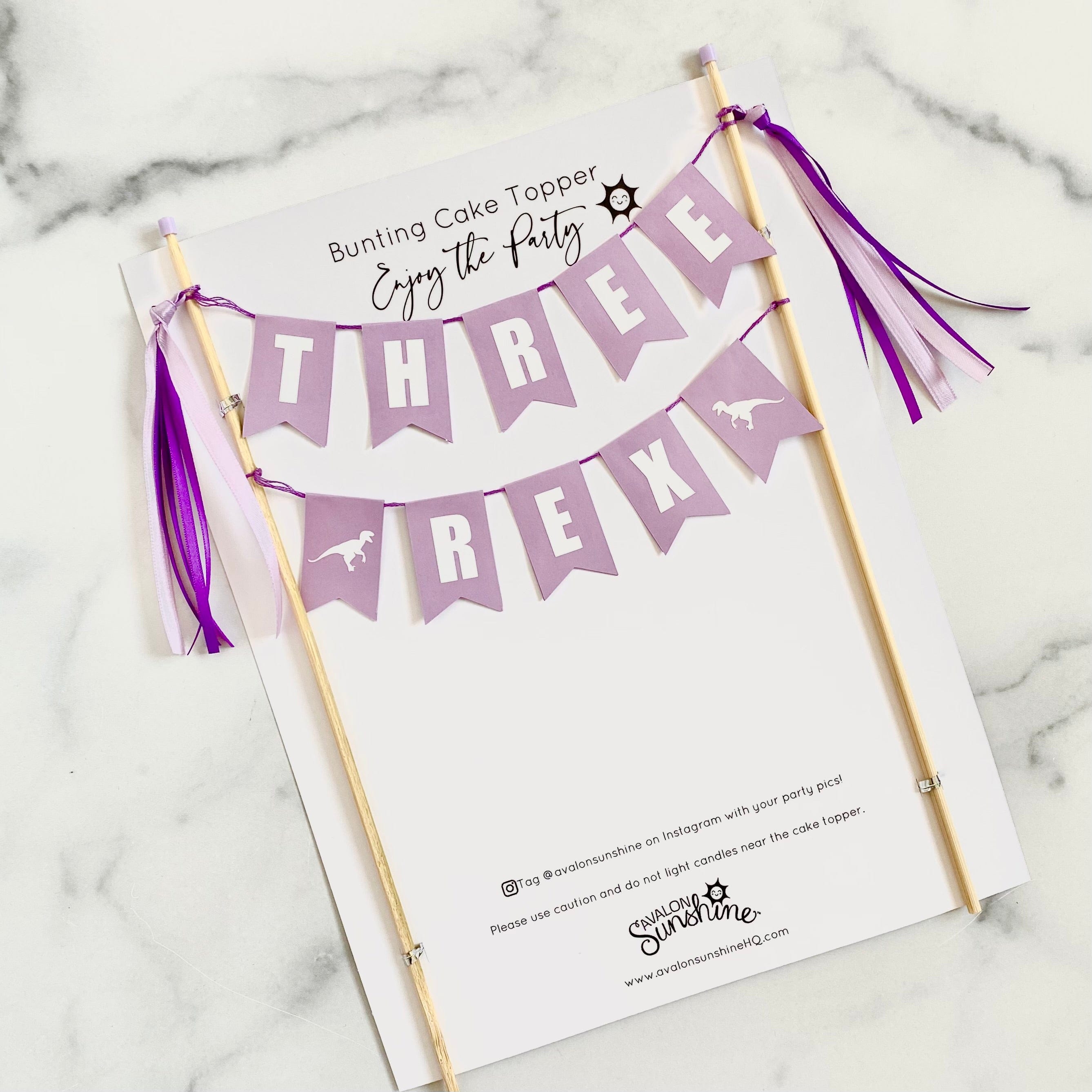 THREE REX Cake Topper | Cake Toppers by Avalon Sunshine