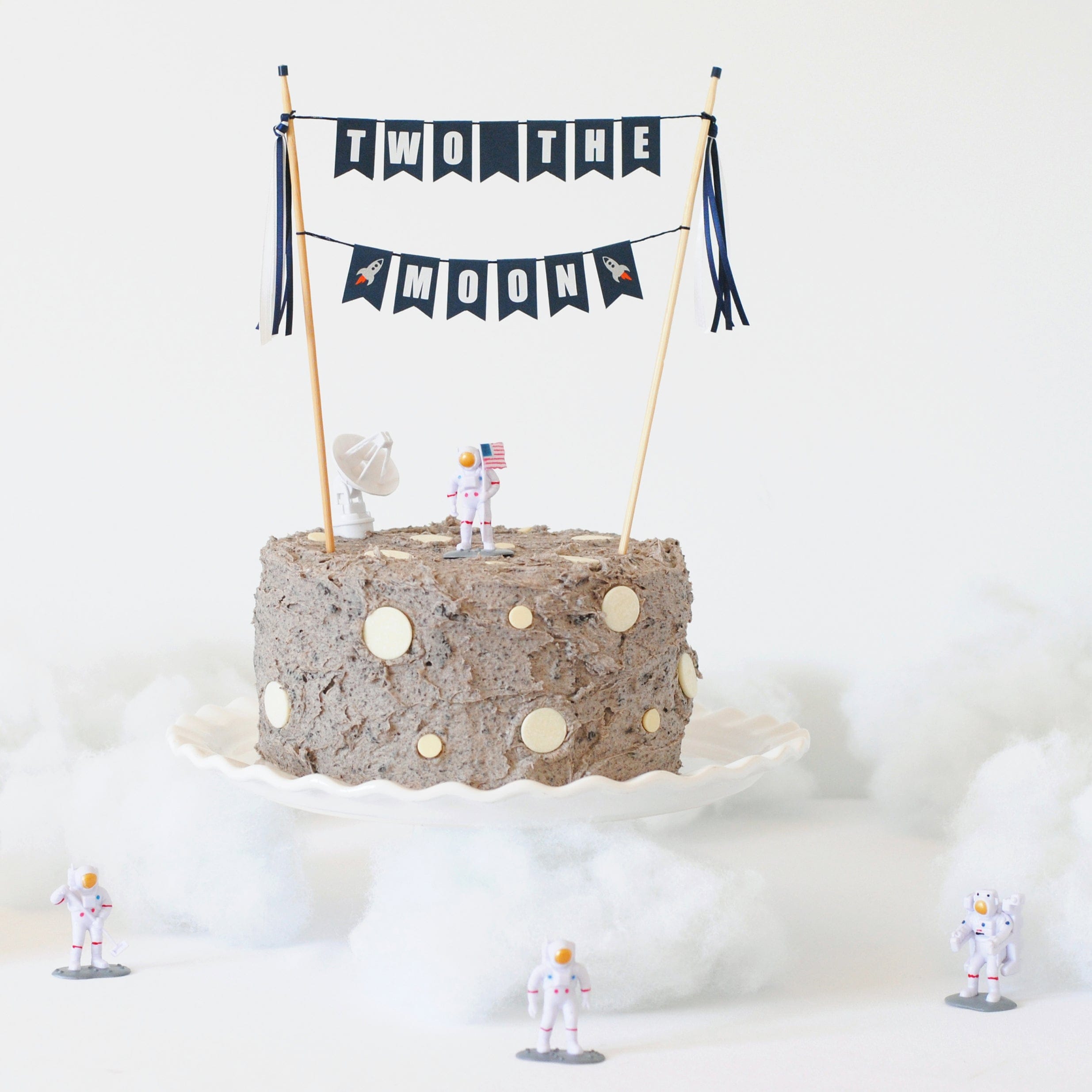TWO THE MOON Cake Topper | Cake Toppers by Avalon Sunshine